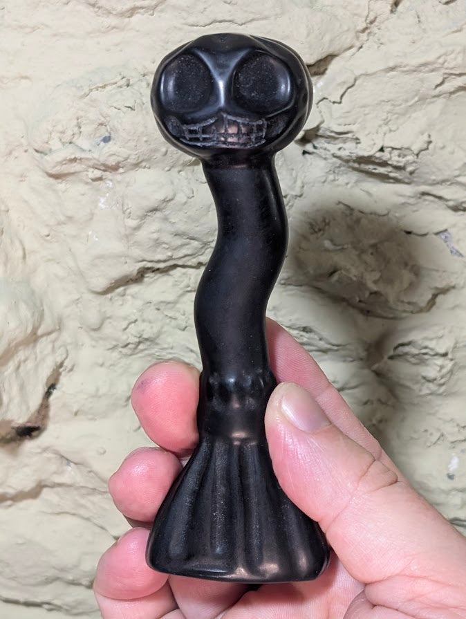 Black Obsidian Skull Broom 5in - Legacy Crystals and Minerals – Legacy ...