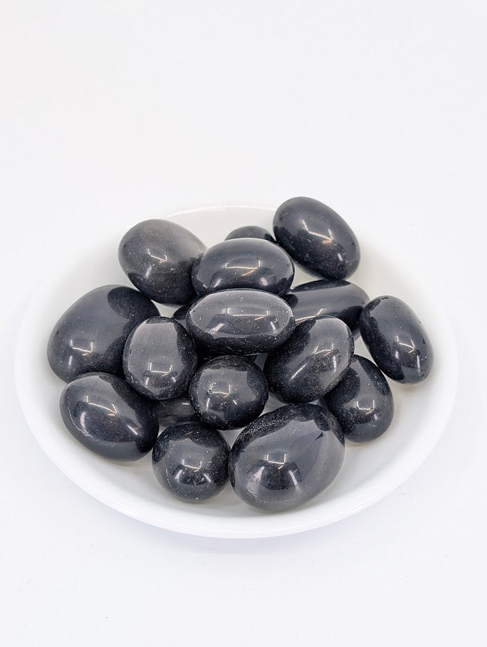 Golden Obsidian Tumbled Stones – A Grade | Volcanic Glass with Golden ...