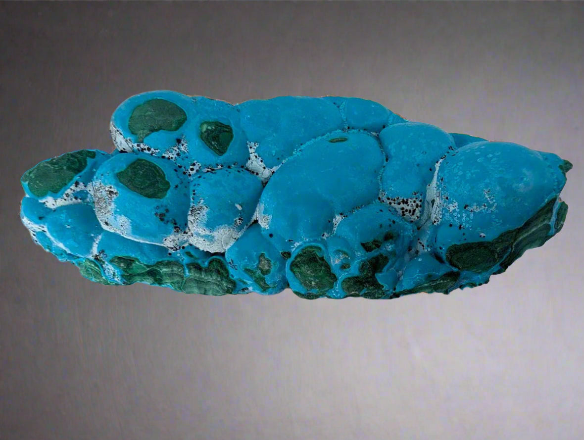 Large Congo Chrysocolla with Malachite – Botryoidal Veined Specimen ...
