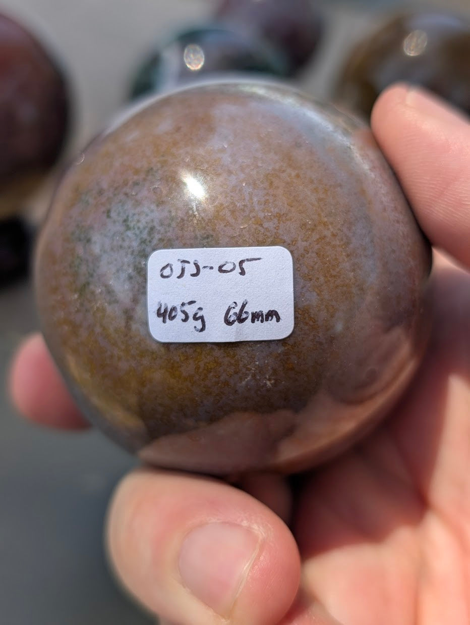 Ocean Jasper Spheres (Orbicular Jasper) – Madagascar | Exact Piece ...